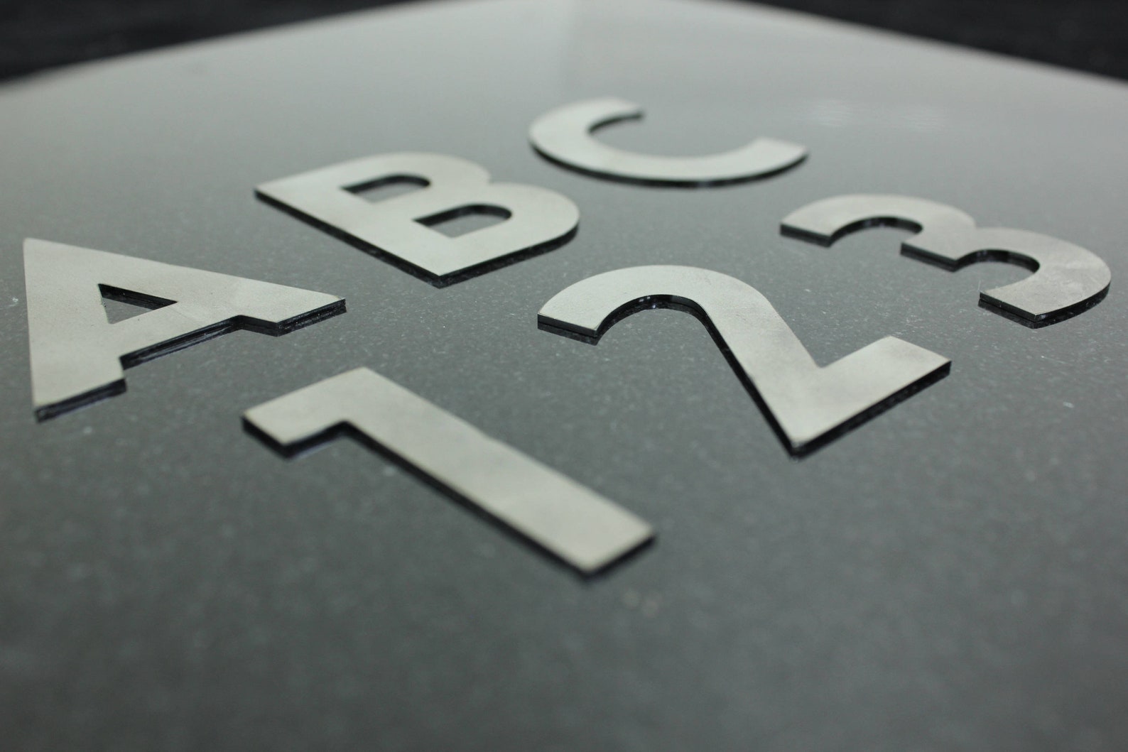 Metal Letters L Small Metal Letters Metal Numbers Custom - Etsy