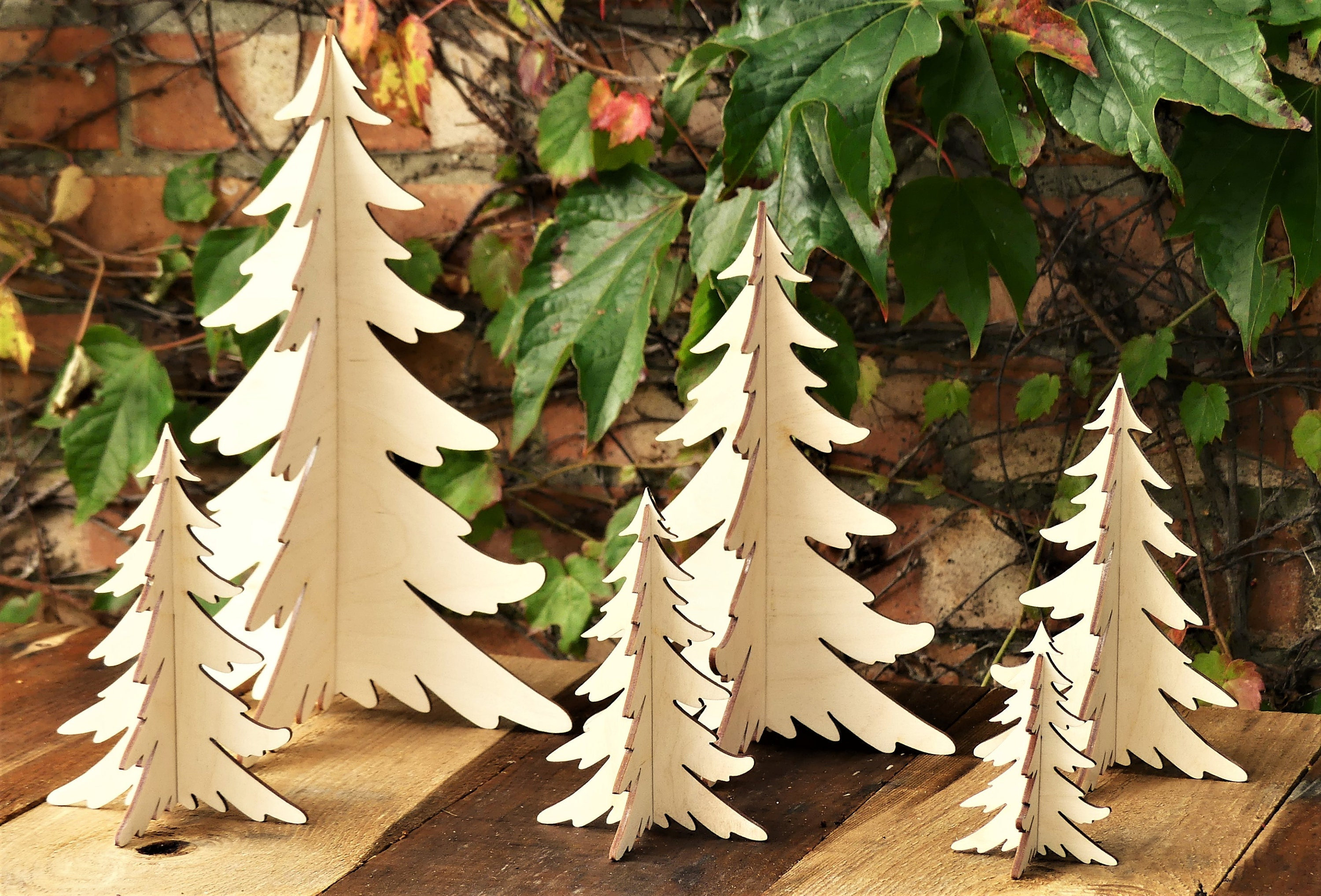 Trio of Wooden Christmas Trees - Christmas Tree - Wooden Tree - Nordic ...