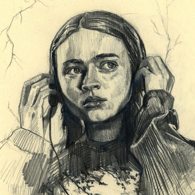 Max Mayfield Stranger Things Poster Illustration Running - Etsy UK