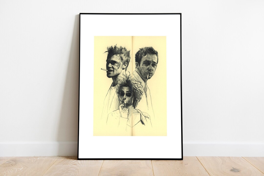 Fight Club Illustration Poster - Etsy