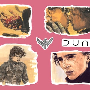 Timothée Chalamet Sticker Pack - Zendaya - Paul Atreides & Chani - Etsy