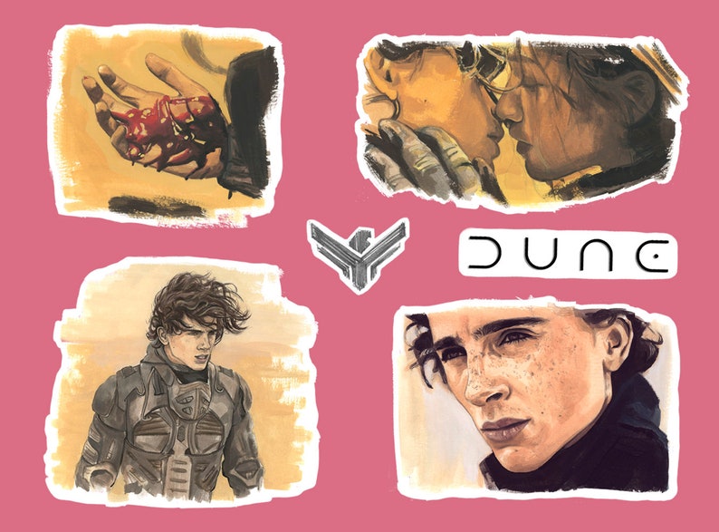 Timothée Chalamet Sticker Pack Zendaya Paul Atreides & | Etsy