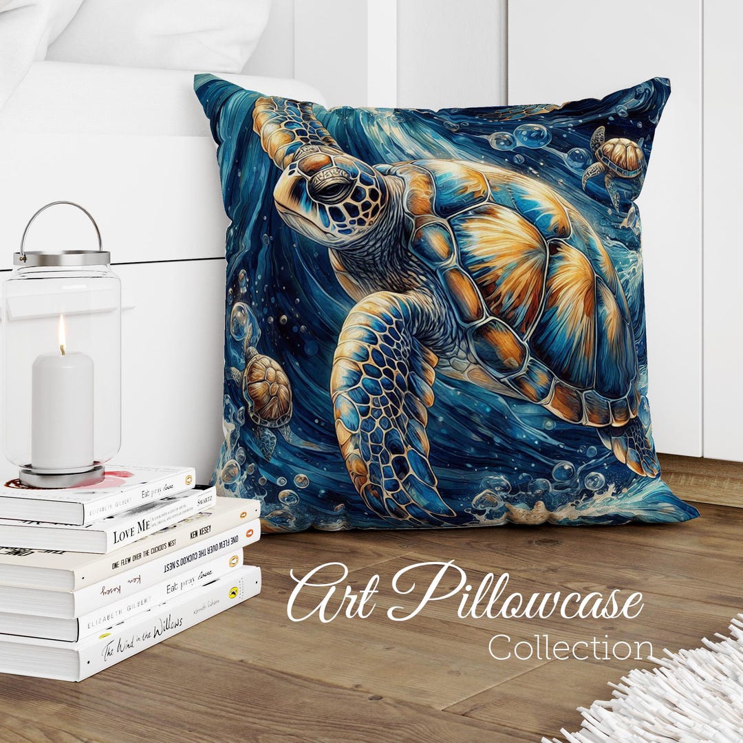 Turtle Art Collection Cushion Covers for Collection and Home ...