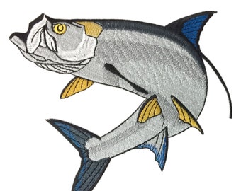 One Color Marlin Fish Embroidery Design | Etsy