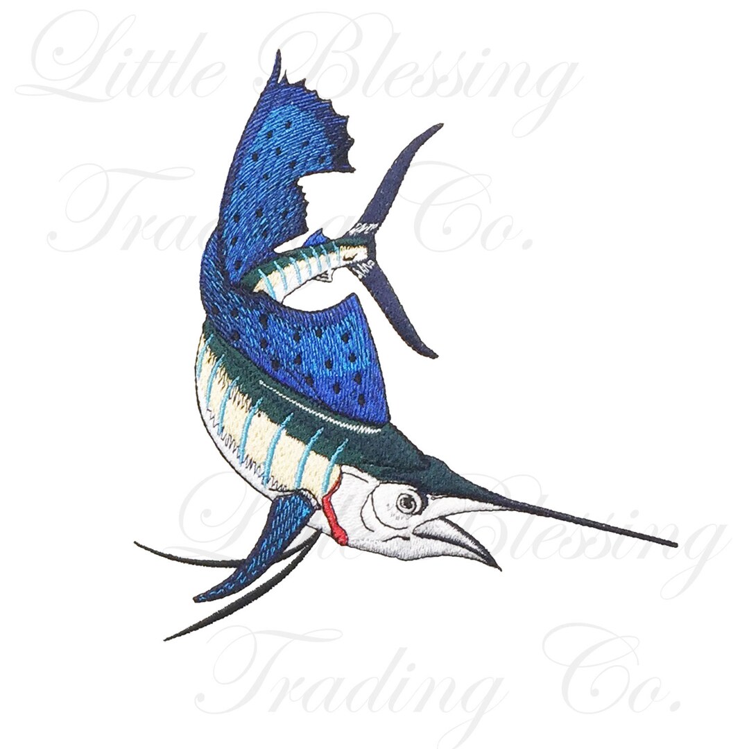 Sailfish Embroidery Design - Etsy