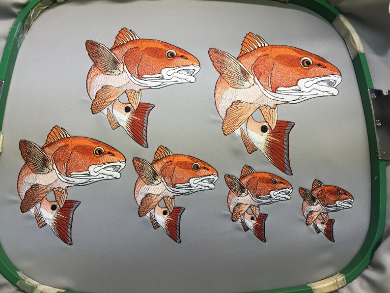 Redfish / Red Drum Embroidery Design - Etsy
