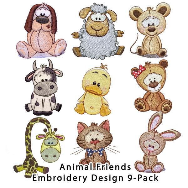 Friends Embroidery Design - Etsy