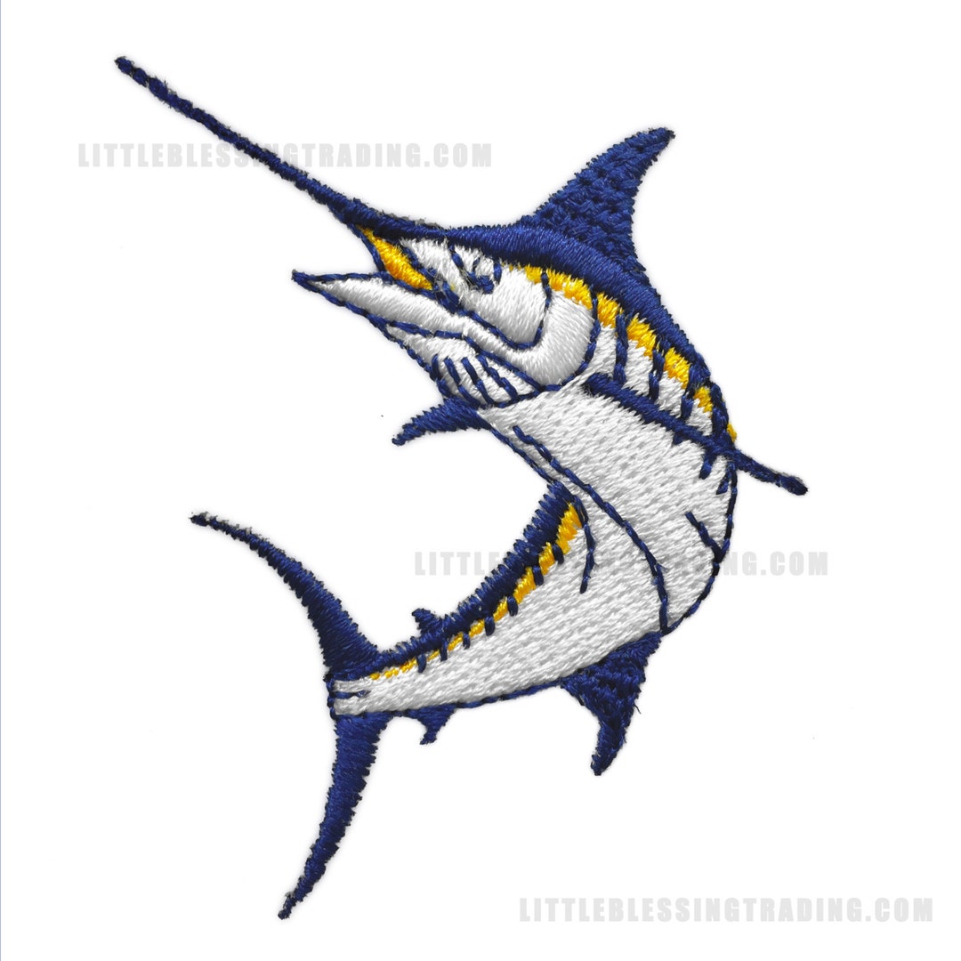 Marlin Fish Embroidery Design - Etsy