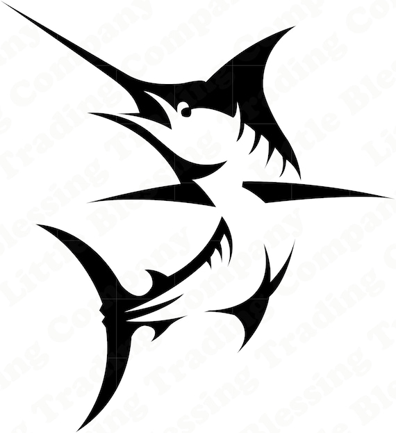 Marlin SVG Clipart Png Eps Pdf Cricut Studio3 Cricut - Etsy Canada