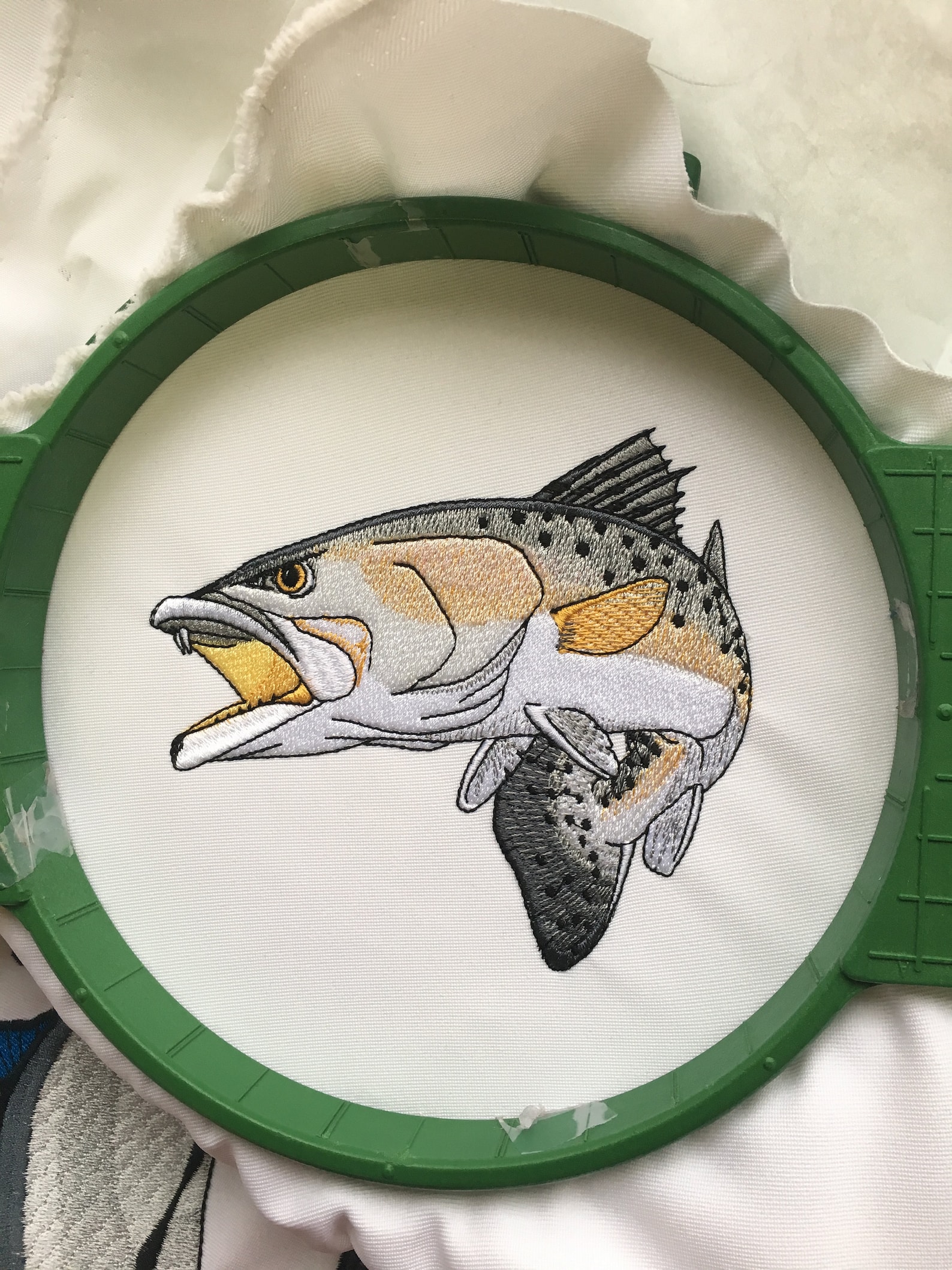 Speckled Trout Embroidery Design - Etsy