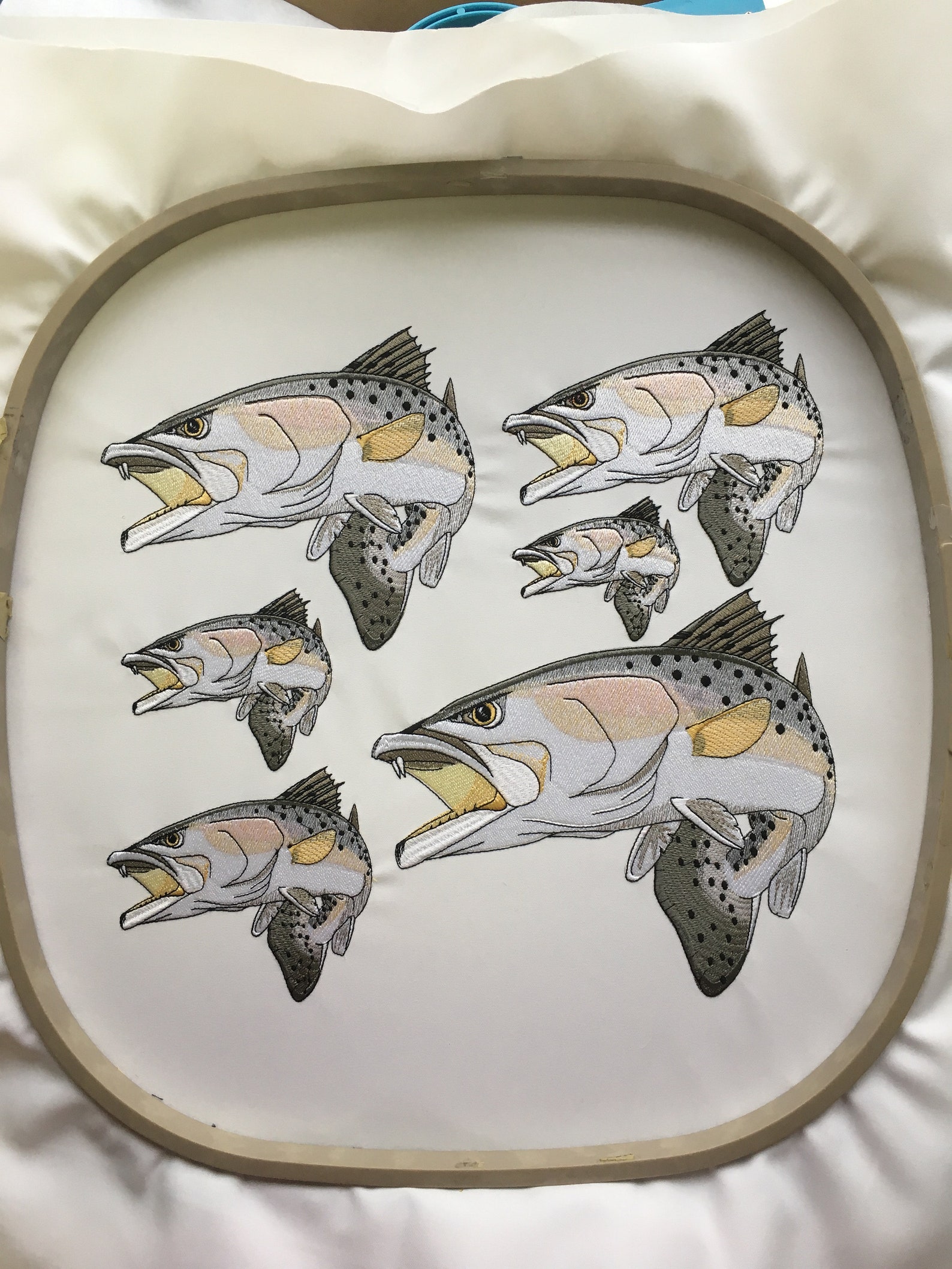 Speckled Trout Embroidery Design - Etsy
