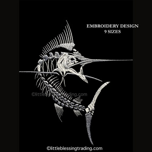 Red Drum / Redfish Embroidery Design | Etsy