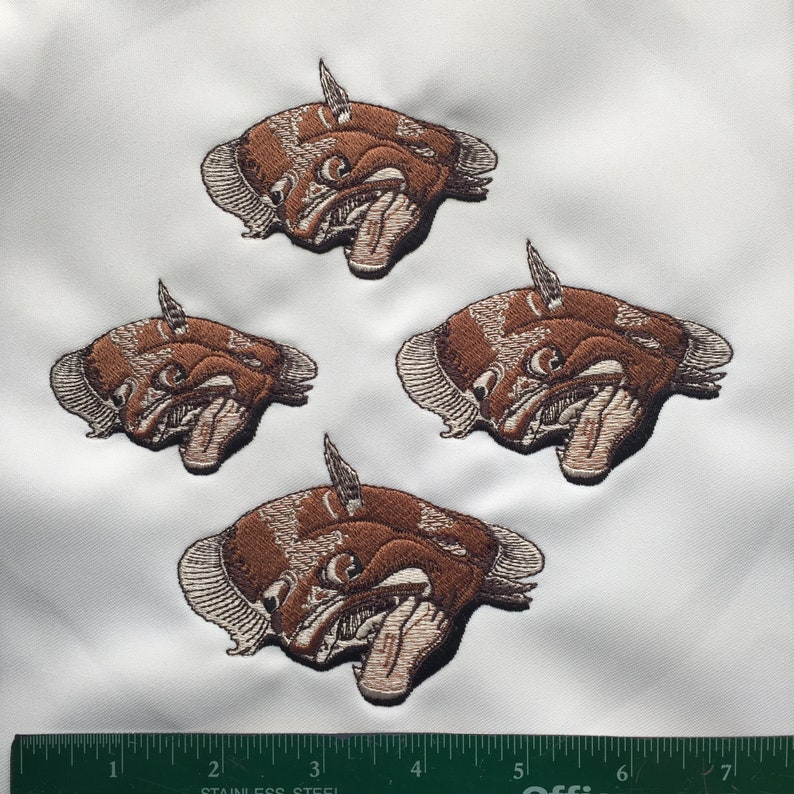 Flounder Fluke Embroidery Design - Etsy