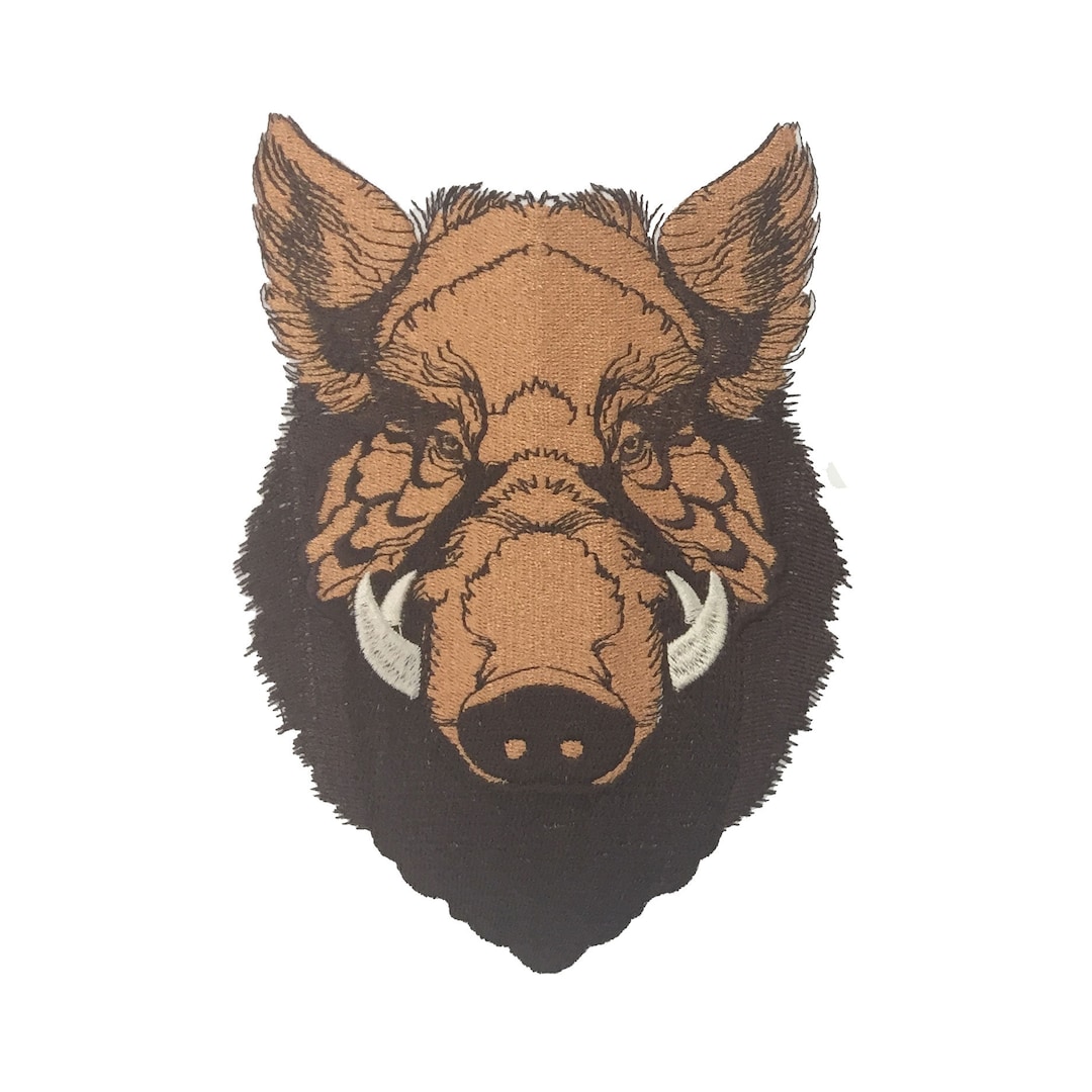 Boar Embroidery Design - Etsy