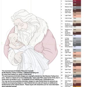 Santa Holding Jesus Christ Embroidery Design - Etsy