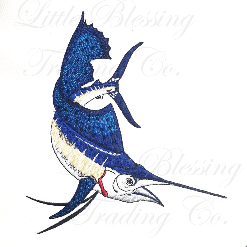 Sailfish Embroidery Design - Etsy