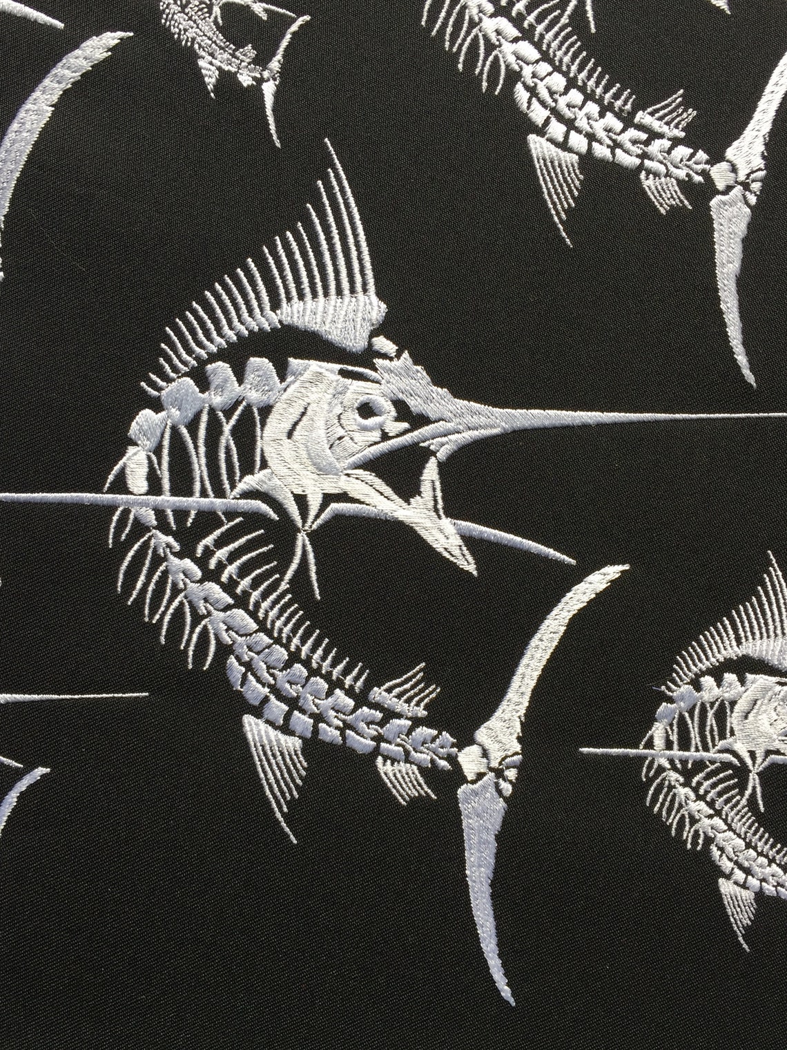 Marlin BONES Embroidery Design | Etsy