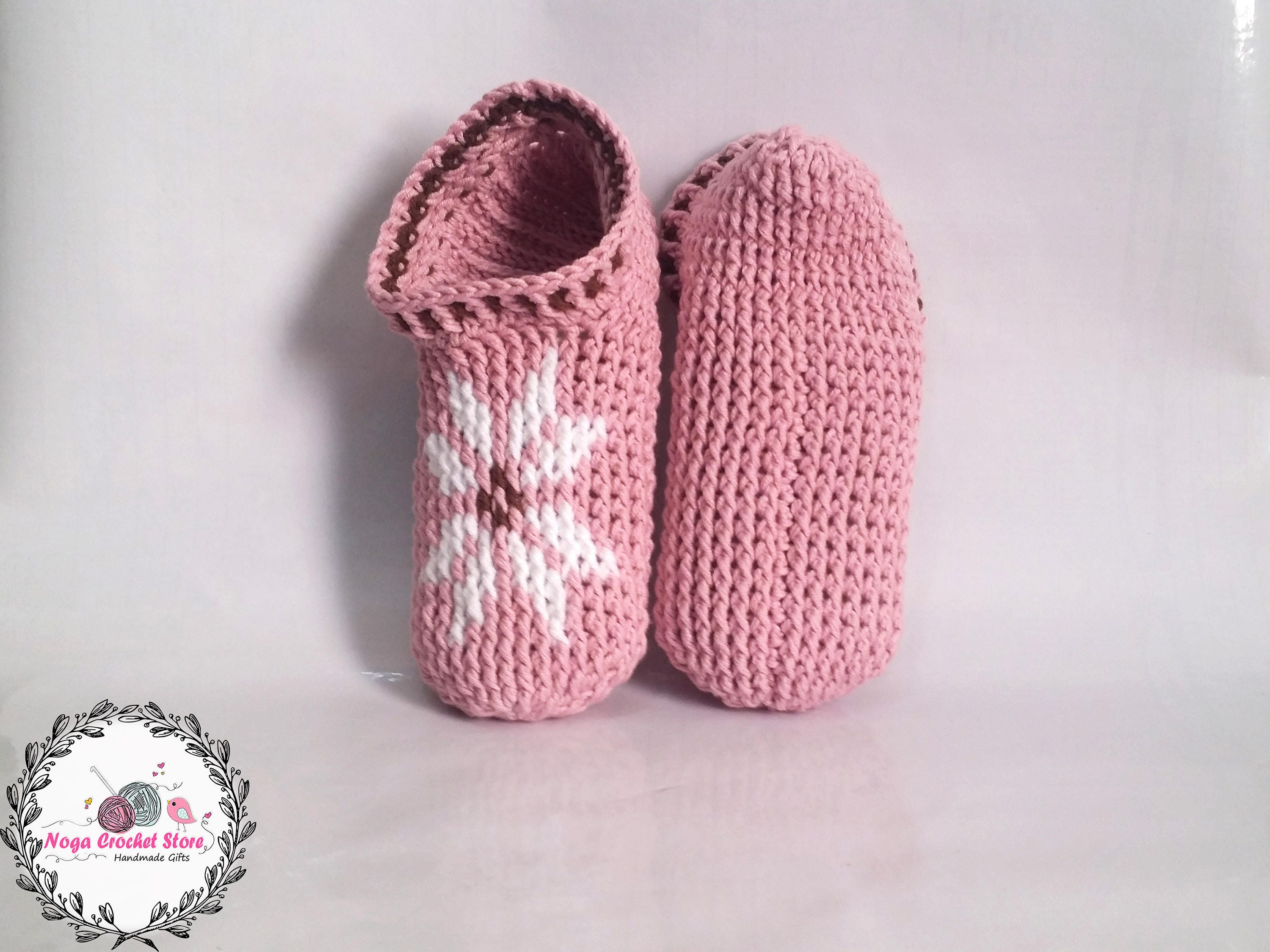 Crochet Fair Isle Slipper Pattern - Etsy