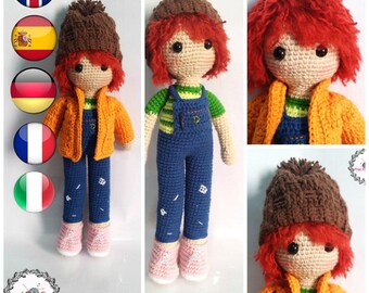Crochet Boy Doll Amigurumi Pattern | Etsy