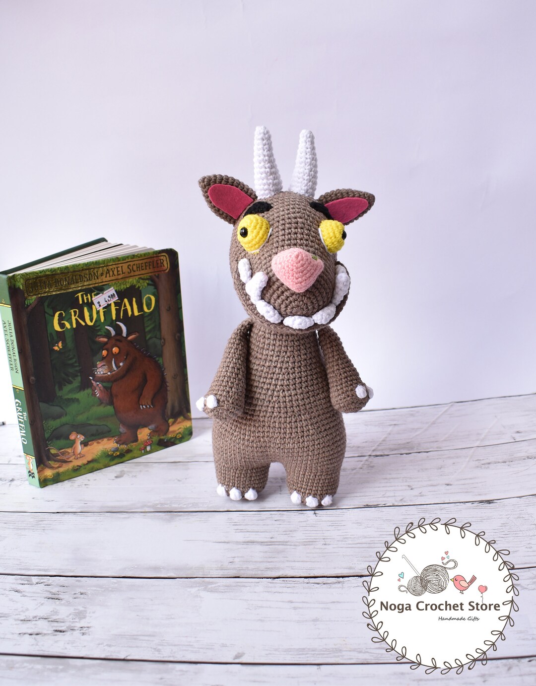 Handcrafted Crocheted Gruffalo - Adorable Amigurumi Character - Etsy