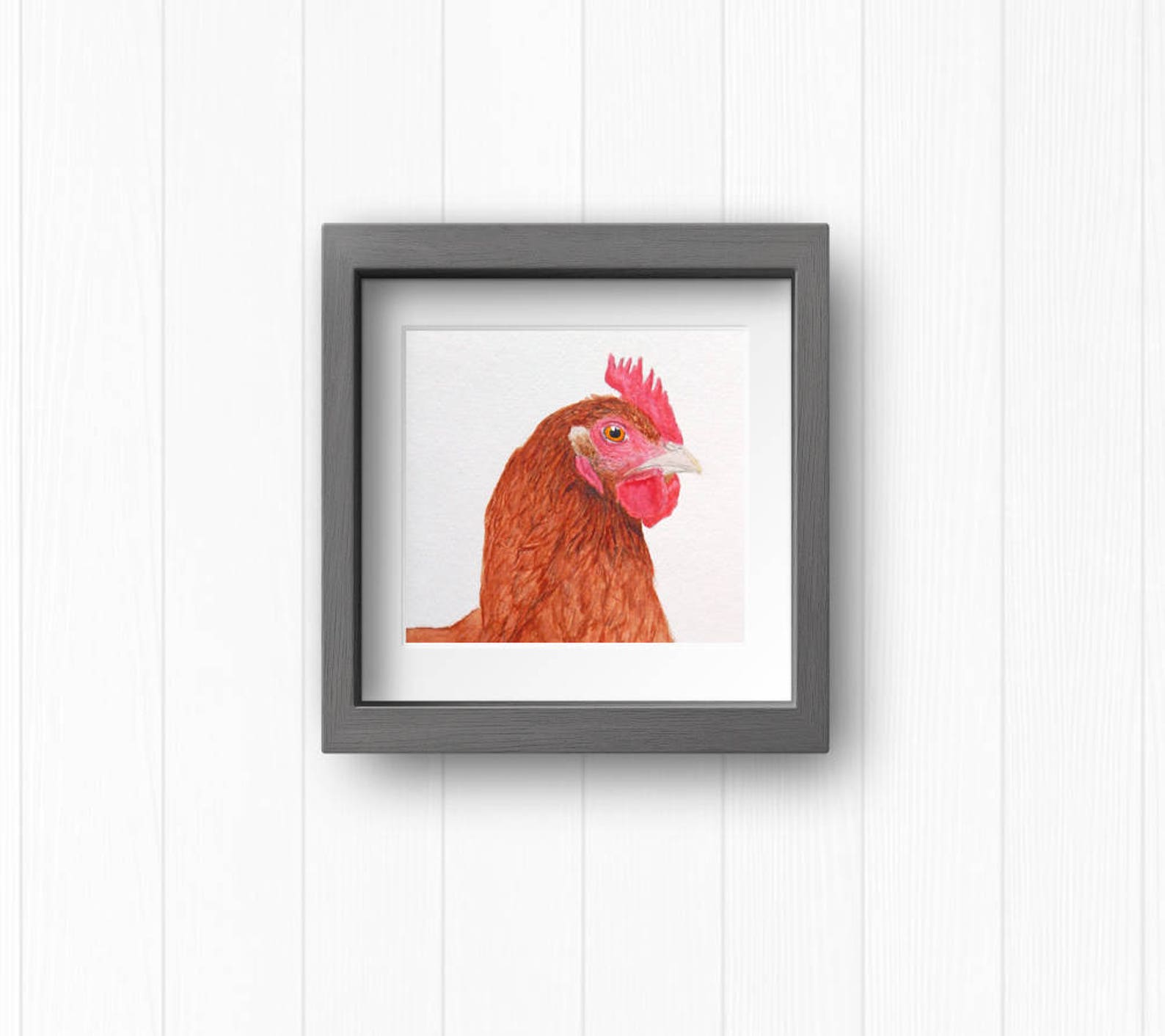 Chicken Wall Decor Modern Farmhouse Decor Chicken Painting - Etsy