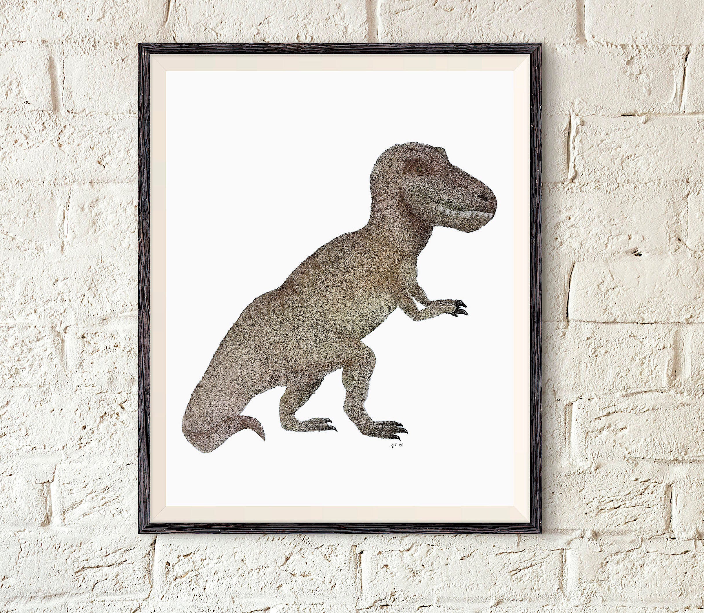 T-rex Art, T-rex Print, Tyrannosaurus Rex Print, Dinosaur Print ...