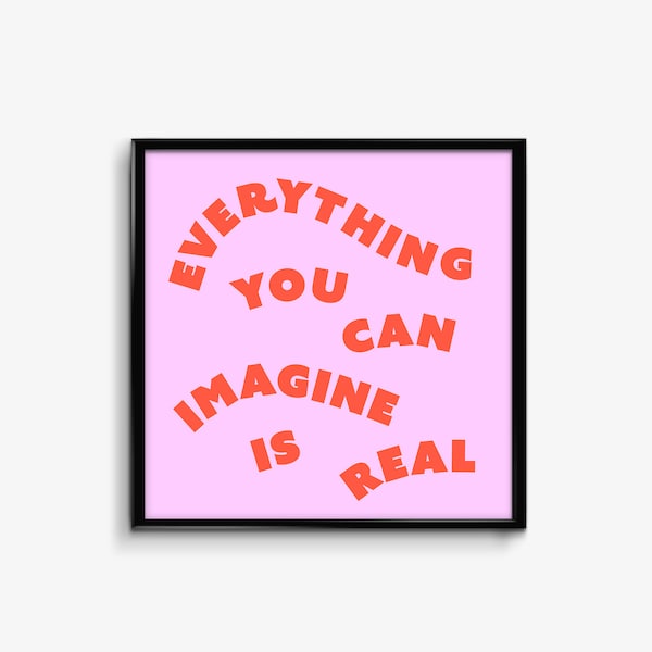 Imagine is Real - Etsy