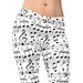 Music Notes Leggings, Musical Notes Tights, Melody Pattern Leggings ...