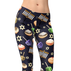Hanukkah Leggings, Hanukkah Clothing, Hanukkah Apparel, Festival ...