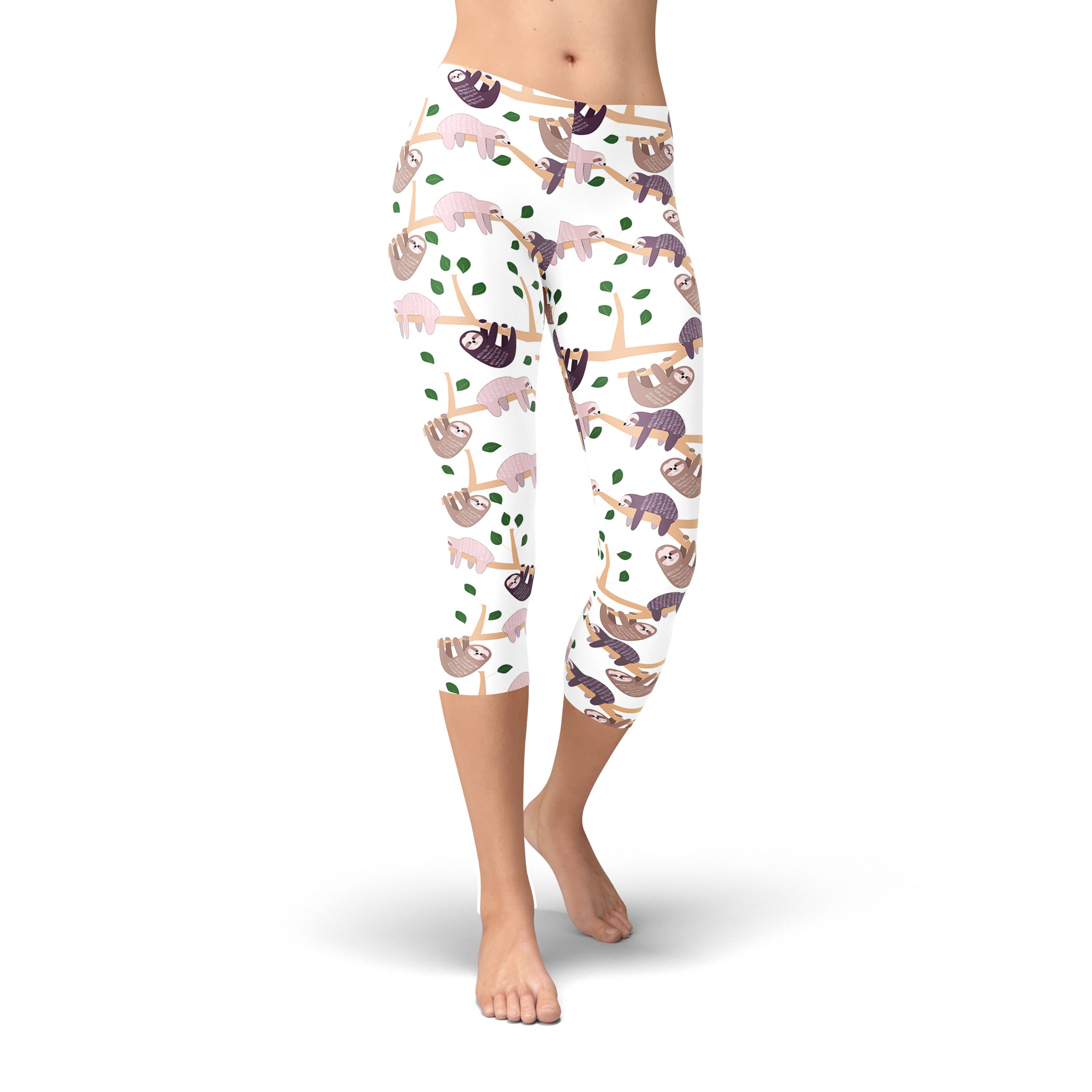 Sloth Leggings Yoga Pants Unique Leggings Sloth Pants | Etsy