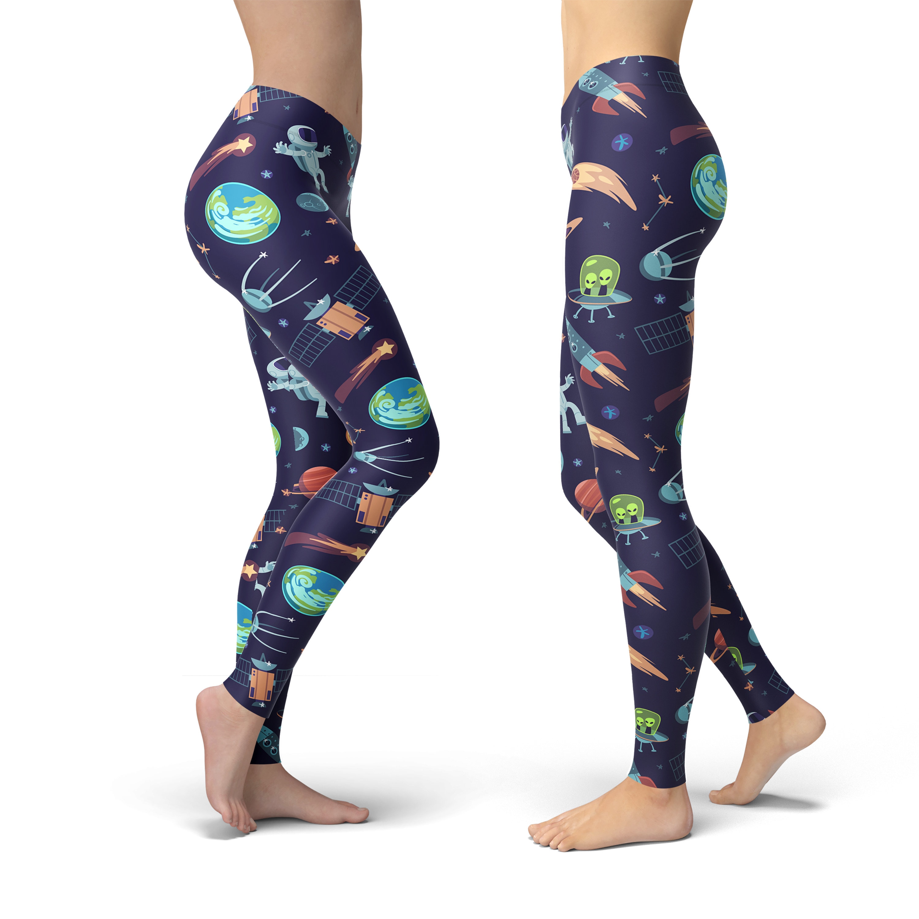 Astronaut Space Leggings Galaxy Space Leggings Printed | Etsy