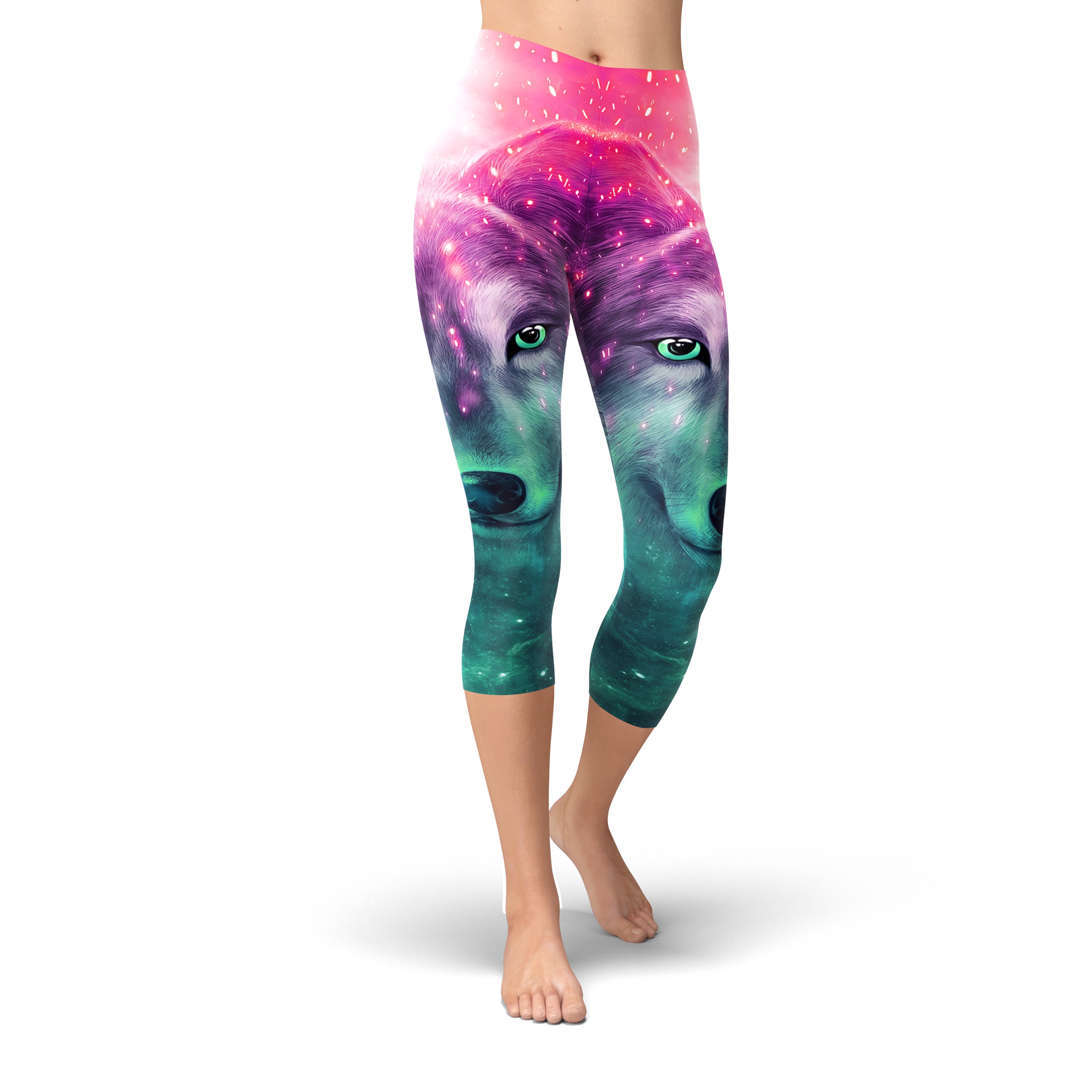 Wolf Leggings for Women Animal Yoga Pants Wolf Yoga Pants - Etsy