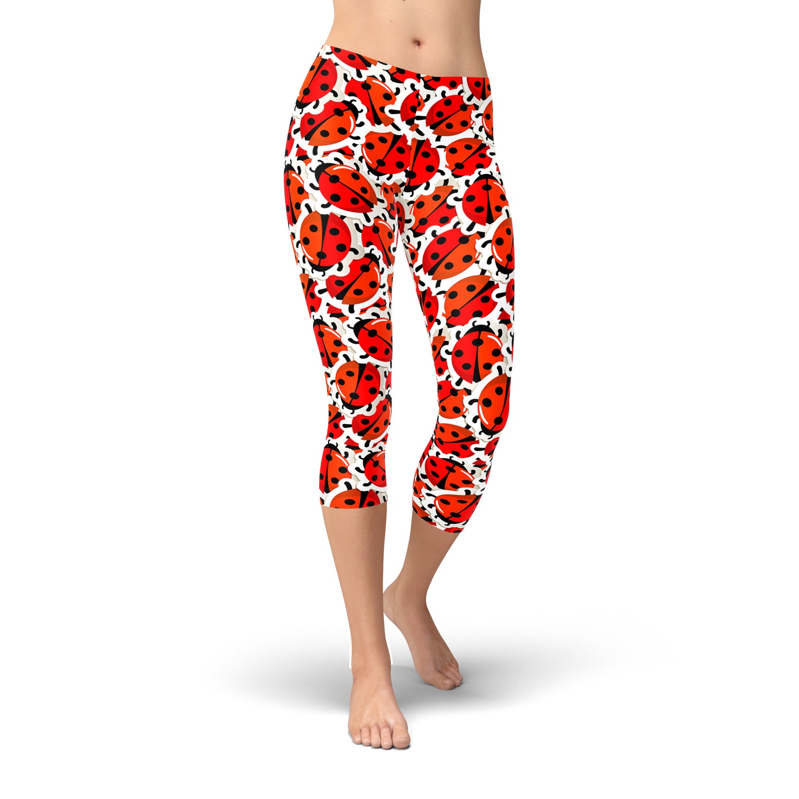 Ladybug Leggings Yoga Pants Printed Tights Workout - Etsy