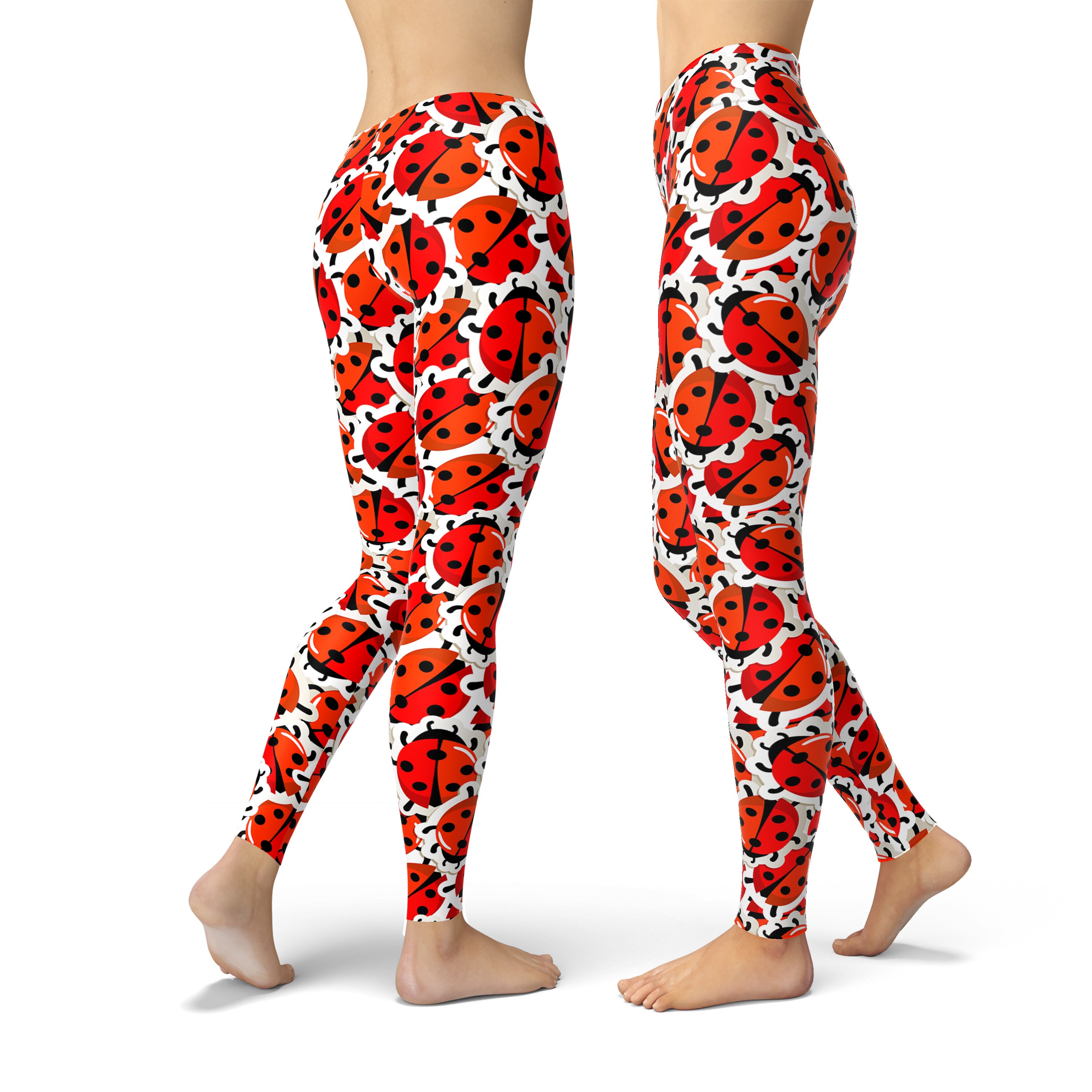 Ladybug Leggings Yoga Pants Printed Tights Workout | Etsy