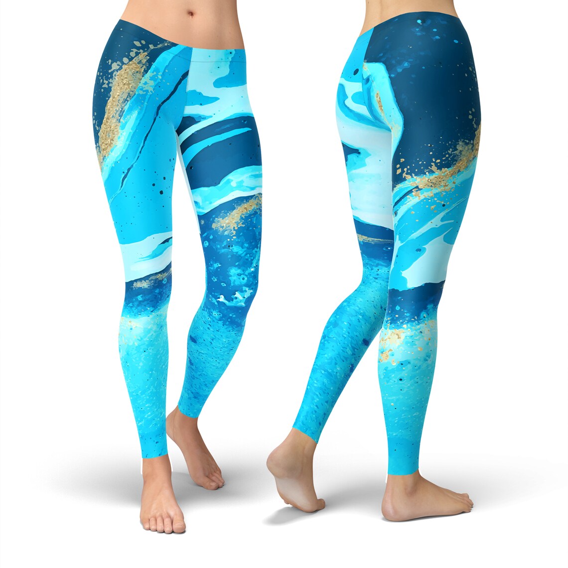 Colorful Watercolor Yoga Legging Galaxy Yoga Pants Galaxy | Etsy