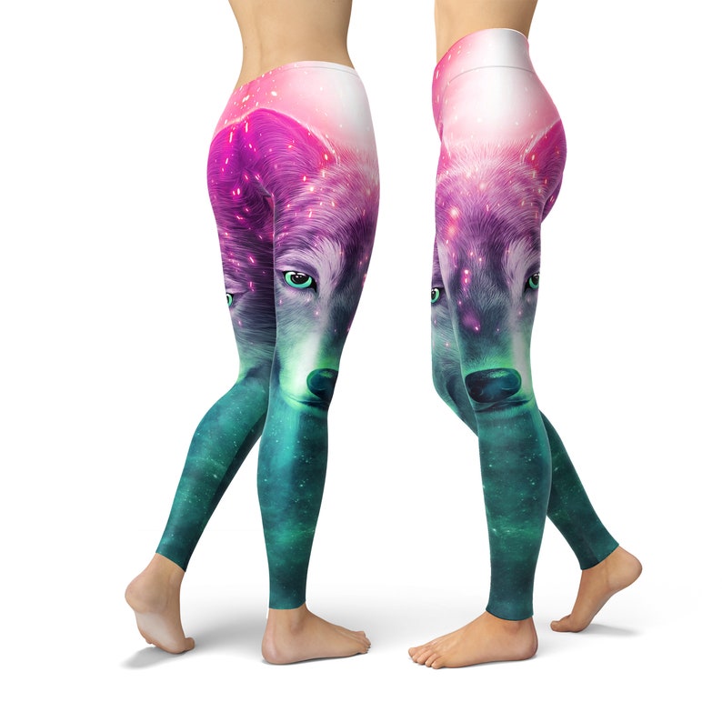 Wolf Leggings for Women Animal Yoga Pants Wolf Yoga Pants - Etsy