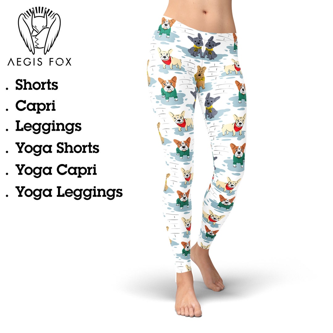 Cute French Bulldog Leggings, French Bulldog Pants, French Bulldog Gift ...