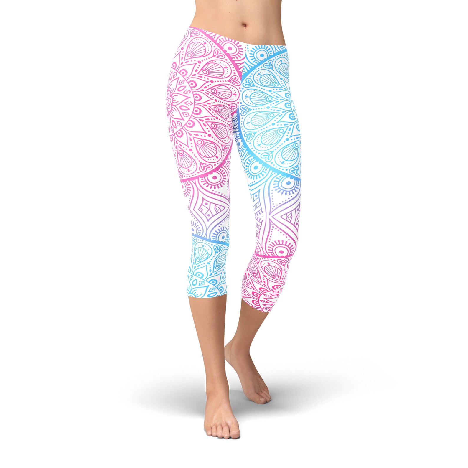 Colorful Mandala Yoga Pants Floral Leggings for Women Yoga | Etsy