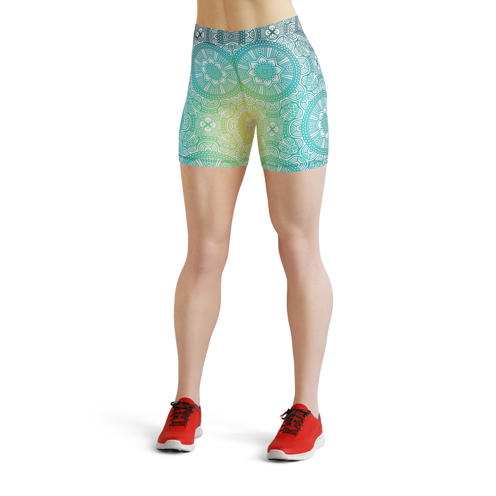 Colorful mandala yoga pants floral leggings for women yoga | Etsy