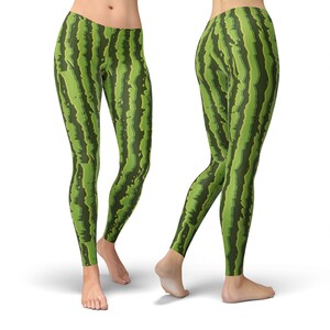 Skin Watermelon Leggings, Fruit Leggings, Cosplay Leggings, Funny ...