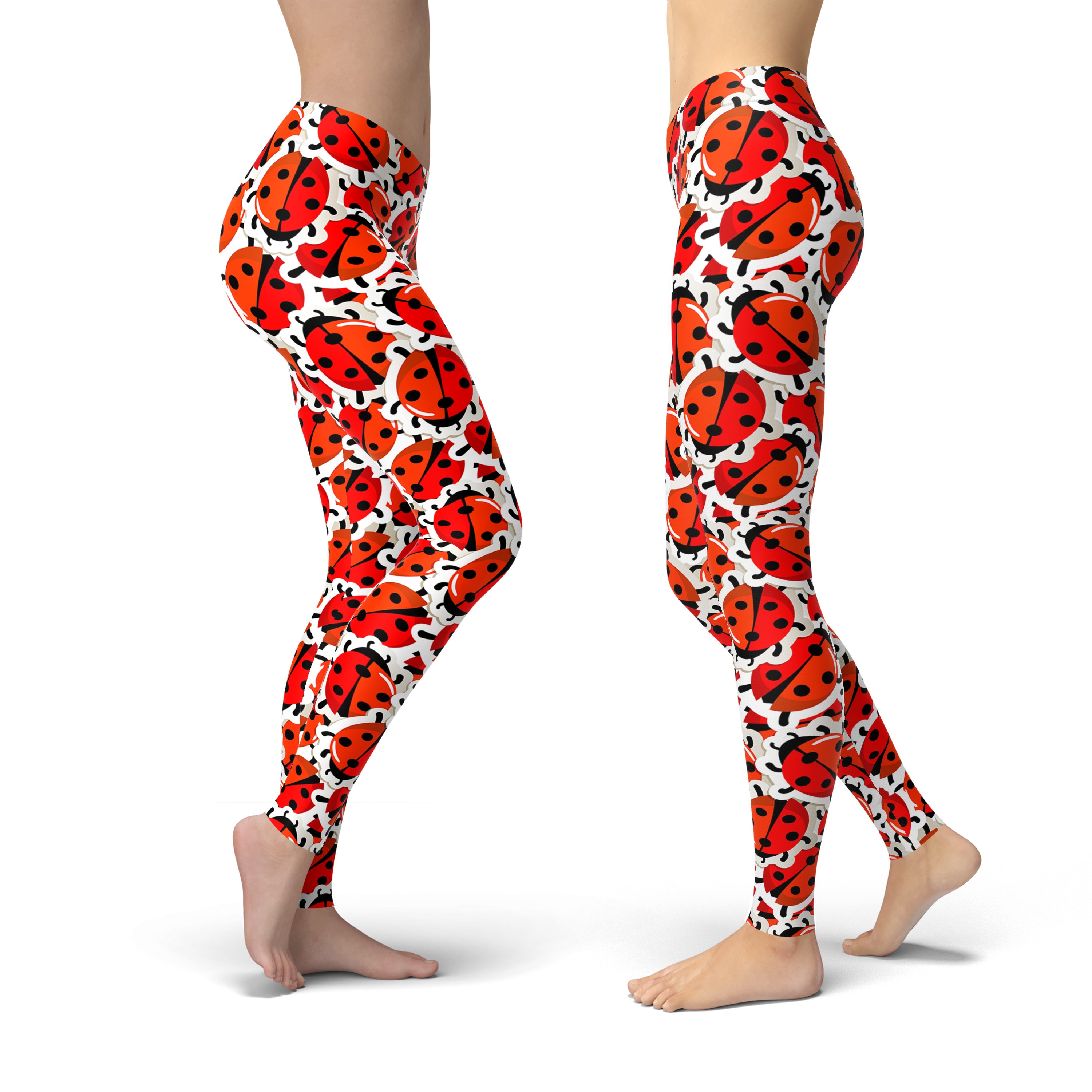 Ladybug Leggings Yoga Pants Printed Tights Workout | Etsy