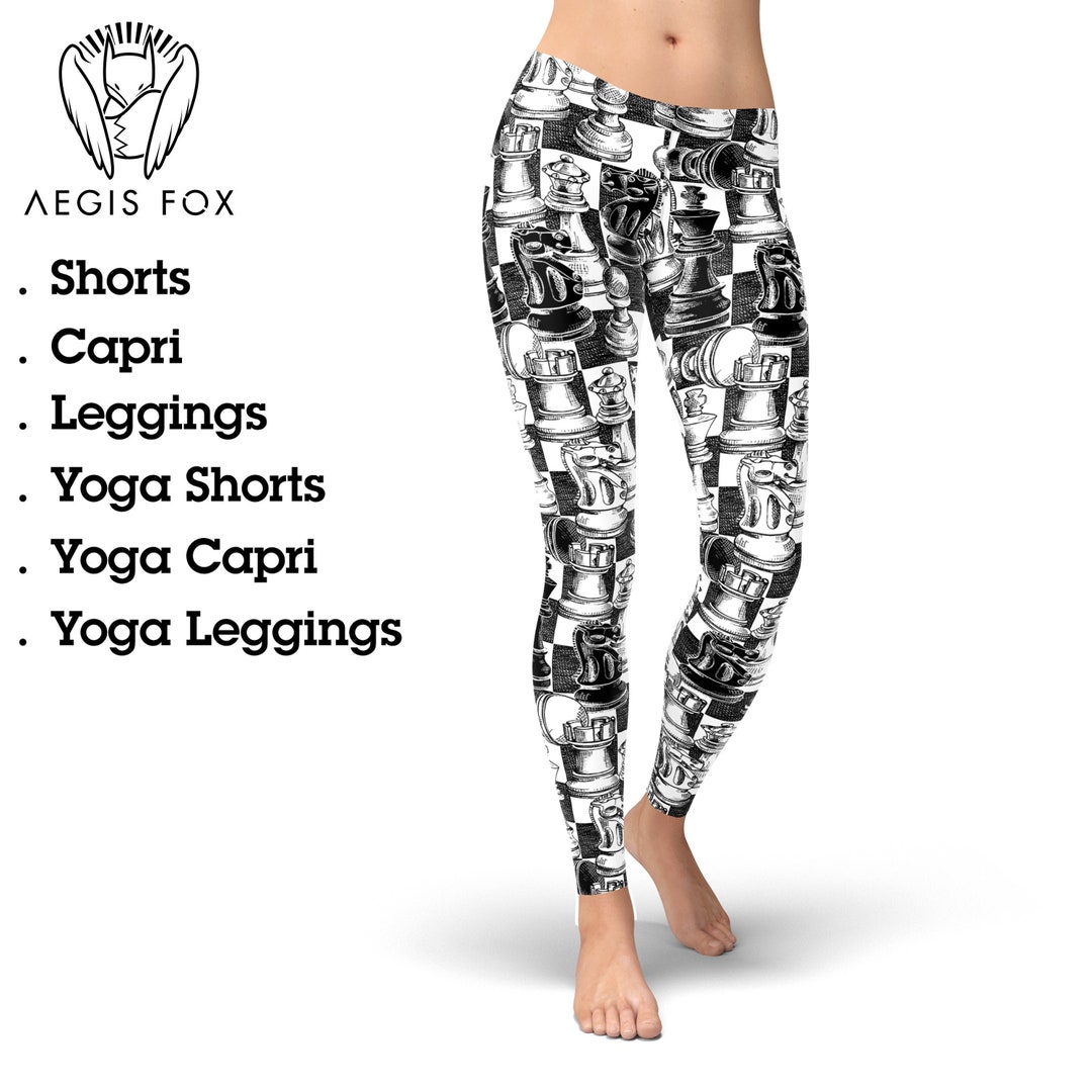 Chess Leggings, Queen's Gambit, Unique Leggings, Legging for Women ...