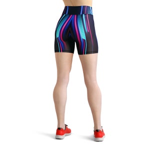 Colorful Neon Cyper Leggings, Cyberpunk Leggings, Printed Leggings for ...
