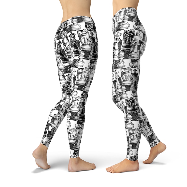 Chess Leggings Queen's Gambit Unique Leggings Legging | Etsy