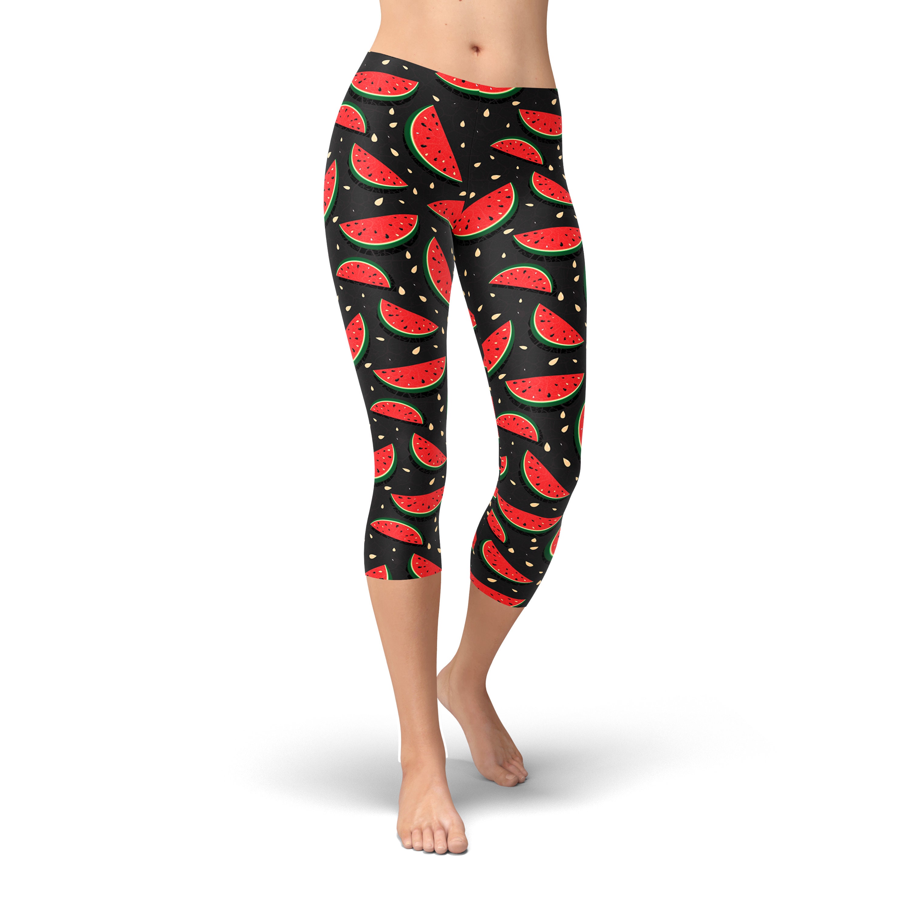 Watermelon Leggings Fruit Leggings Cute Leggings Printed - Etsy UK