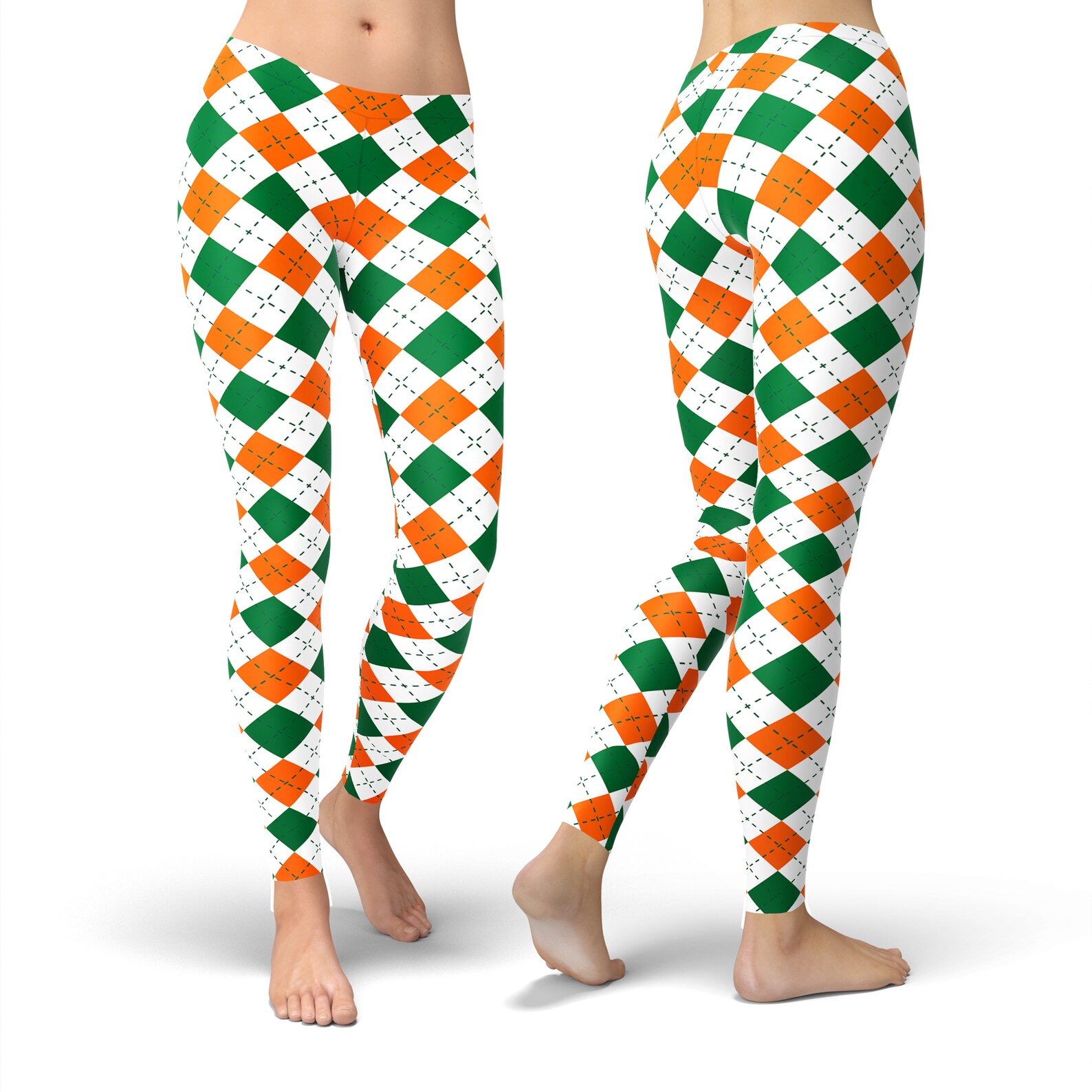 St Patrick's Day Leggings Shamrock Leggings Clover - Etsy