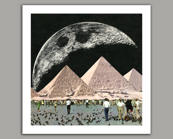 Back Again Surreal Collage Art Print Wall Art Retro Art | Etsy