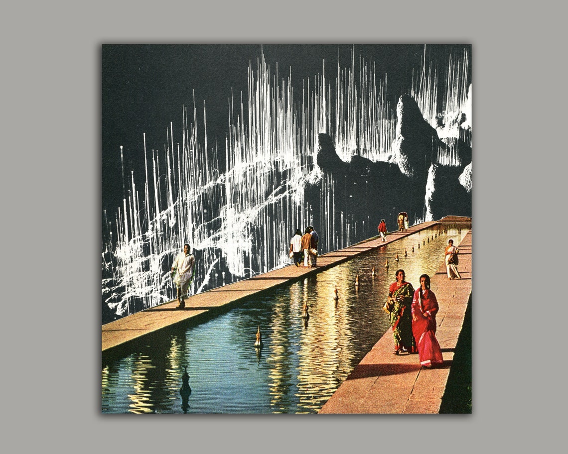 Reflections Surreal Collage Art Print Wall Art Retro Art - Etsy