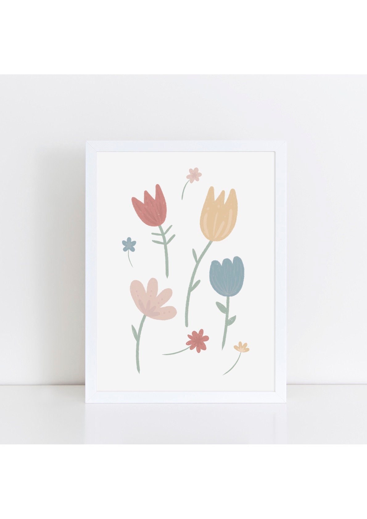 Spring Flowers Printable, Nursery Printable, Kid's Poster, Instant ...