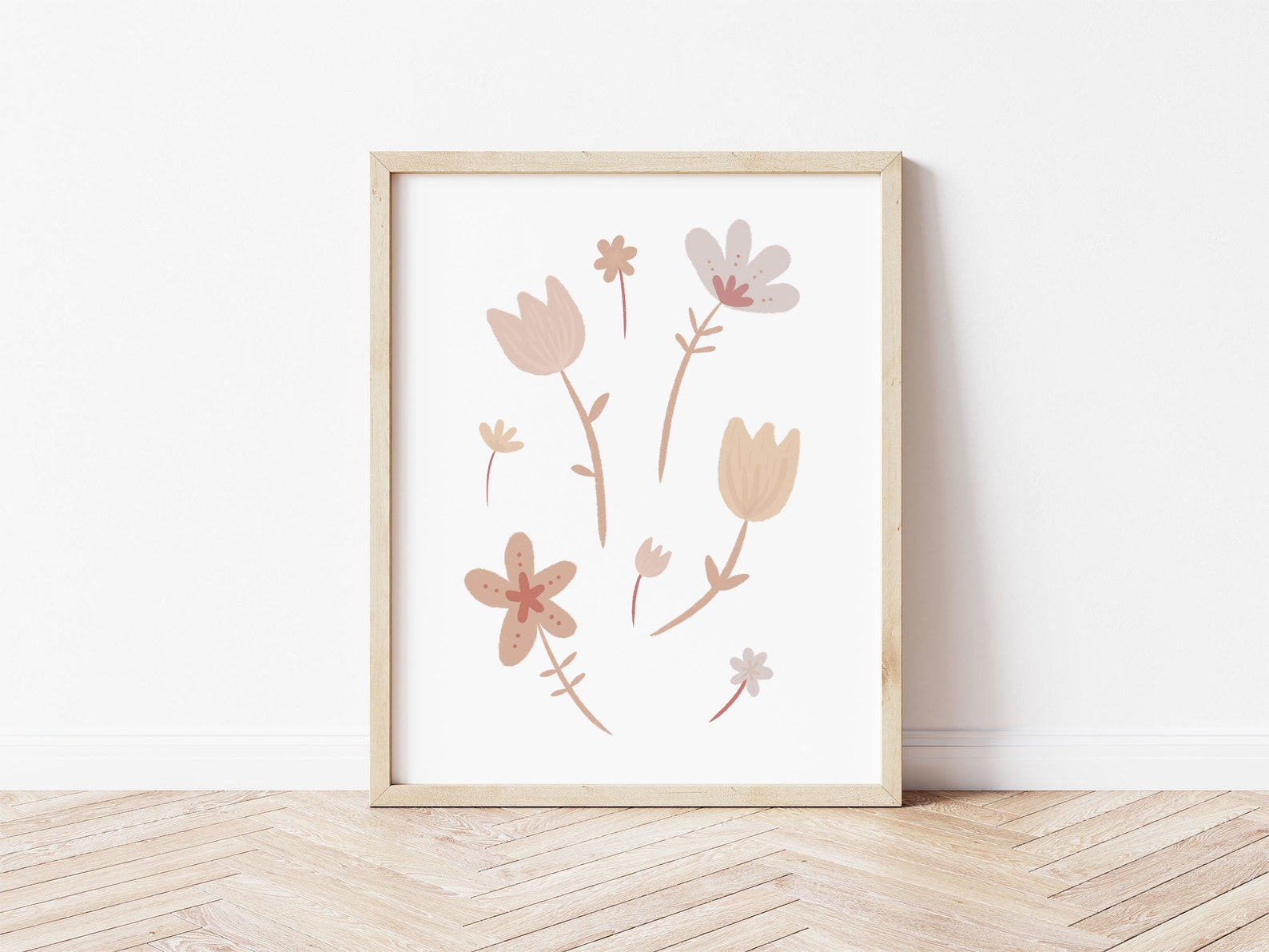 Boho Flowers Printable, Botanic Poster, Instant Download, Boho Bedroom ...